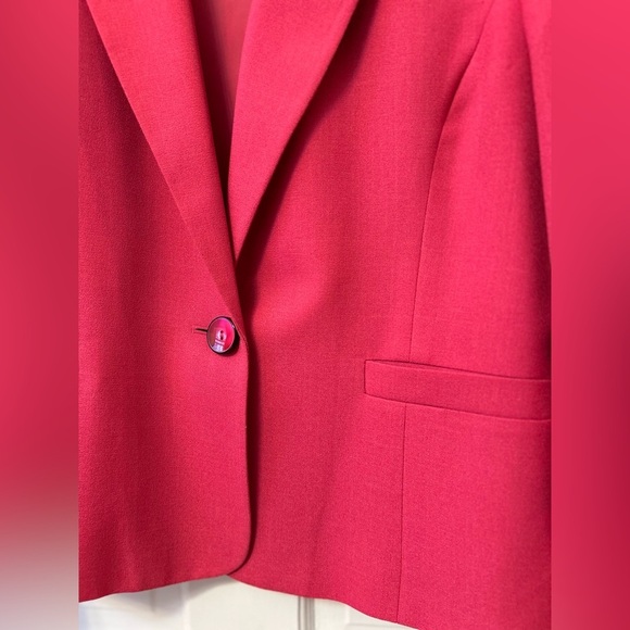 Kasper | Jackets & Coats | Hot Pink Womens Blazer By Kasper Size 2 Long ...